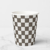 Race Car flag check Birthday Paper Cups | Zazzle