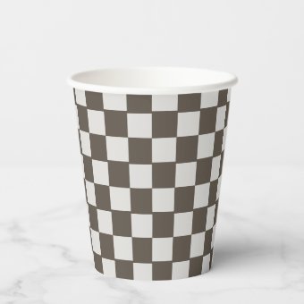 Race Car flag check Birthday Paper Cups | Zazzle