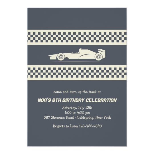 Race Car Invitation | Zazzle.com