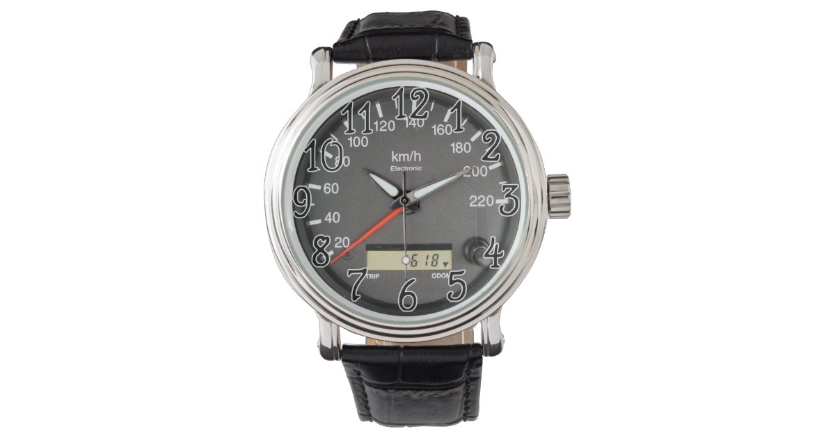 Race Car Odometer Watch | Zazzle