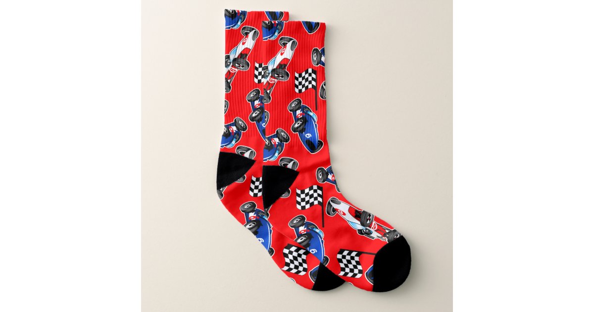 Race Car Socks | Zazzle