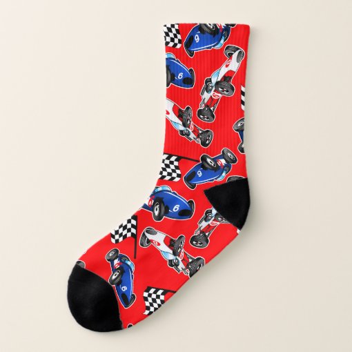 Race Car Socks | Zazzle
