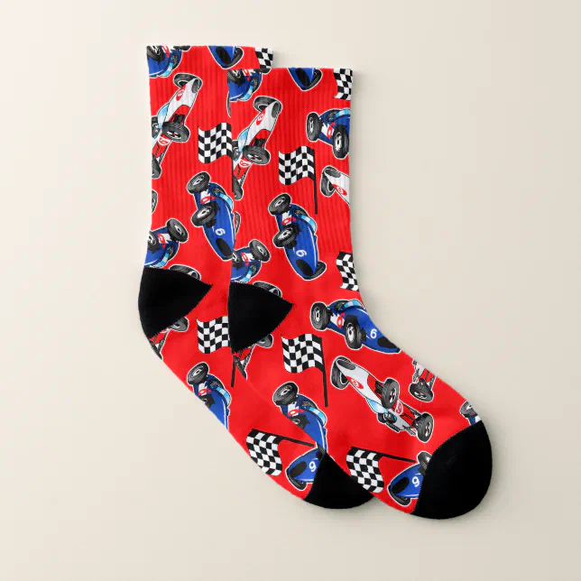 Race Car Socks | Zazzle