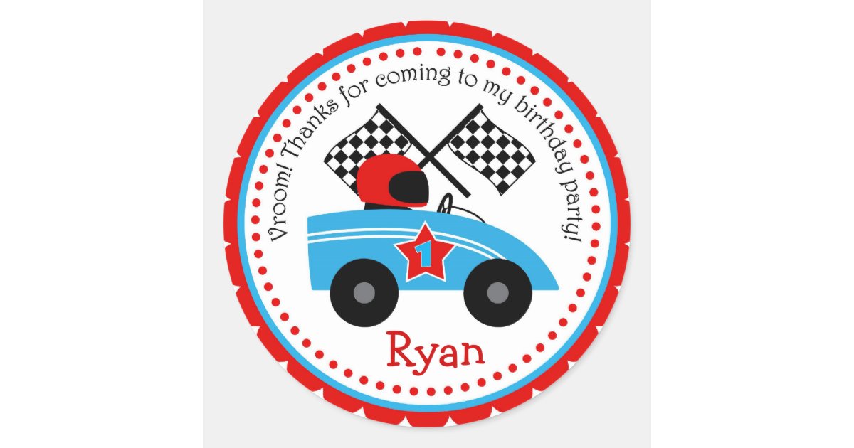 Race Car Stickers | Zazzle