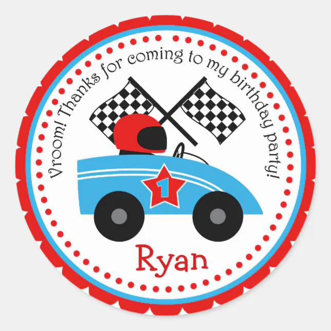 Race Car Stickers | Zazzle