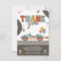 Race Car Thank You Card | Zazzle