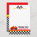 Race Car Thank You Notes | Zazzle