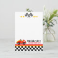 Race Car Thank You Notes | Zazzle