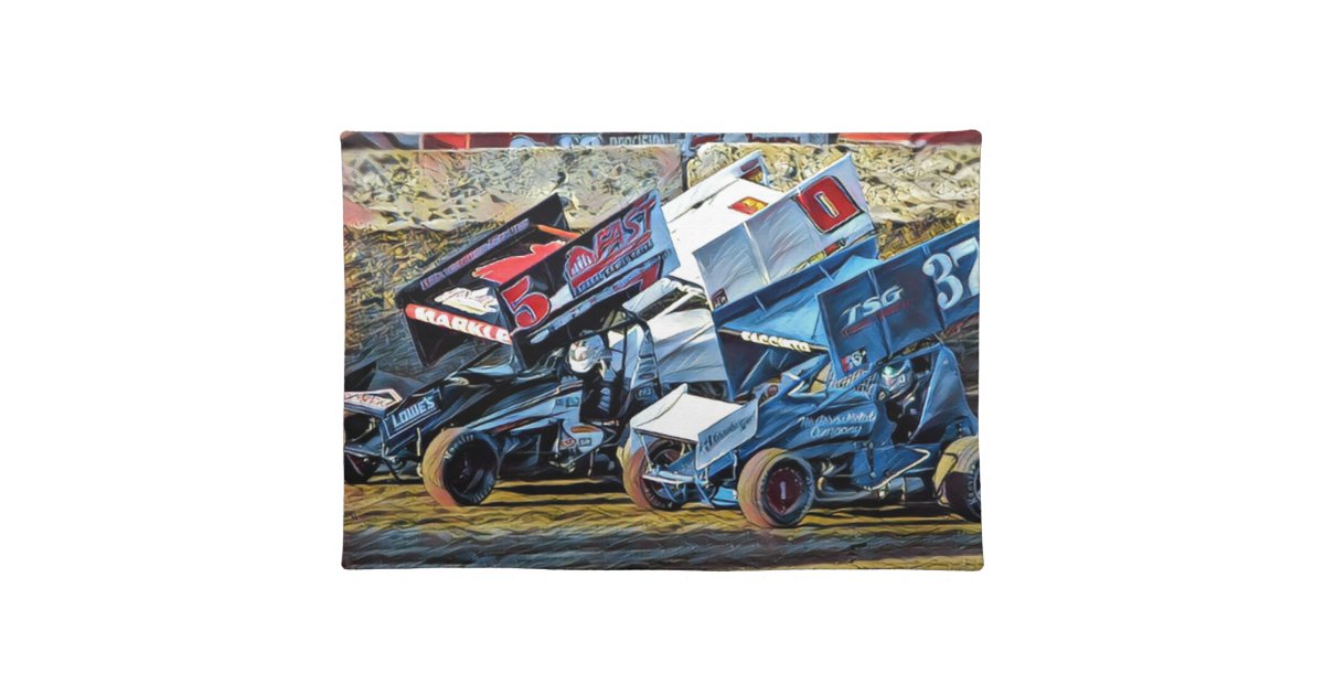 Race Cars Placemat | Zazzle