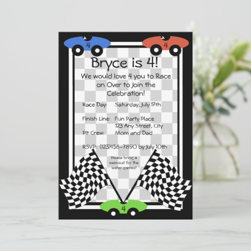Race Day Invitation | Zazzle