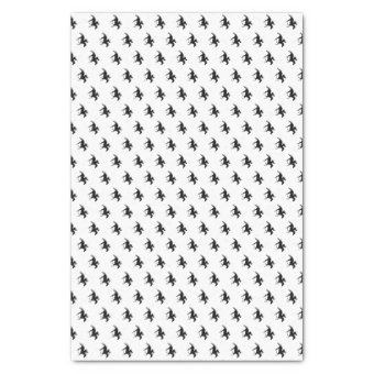 Race Horse Black Silhouette Tissue Paper | Zazzle