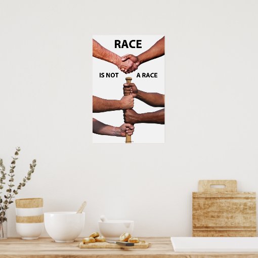 Race is not a Race Poster | Zazzle