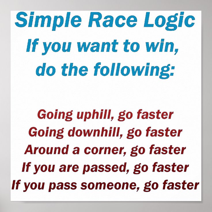 Race Logic Poster | Zazzle