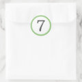 Race number classic round sticker | Zazzle