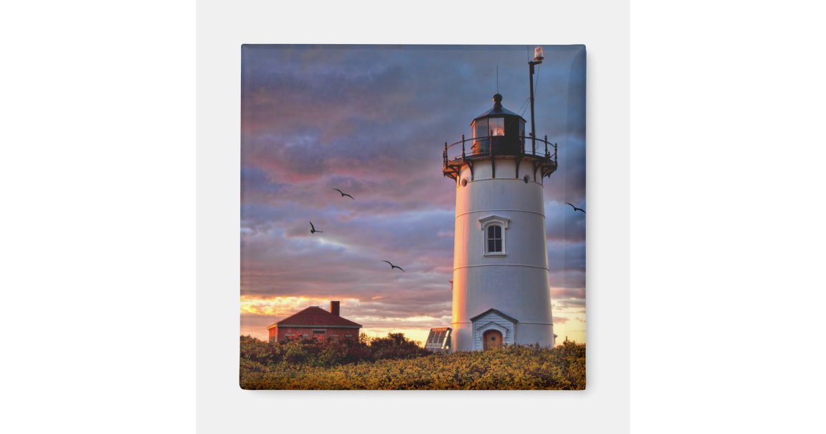 Race Point Lighthouse Magnet | Zazzle
