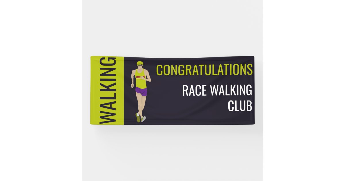 Race Walking Banner | Zazzle