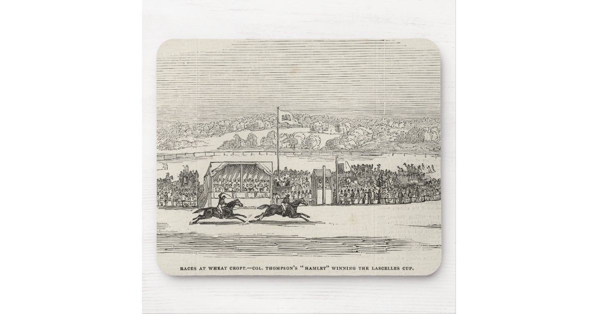 Races at Wheat Croft: Col. Thompson's 'Hamlet' Mouse Pad | Zazzle