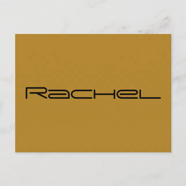 Rachel character from orphan Black geometric font Postcard | Zazzle