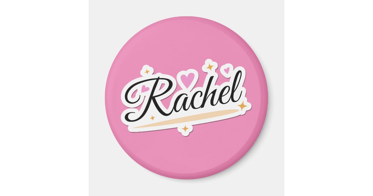 Rachel name cute design magnet | Zazzle