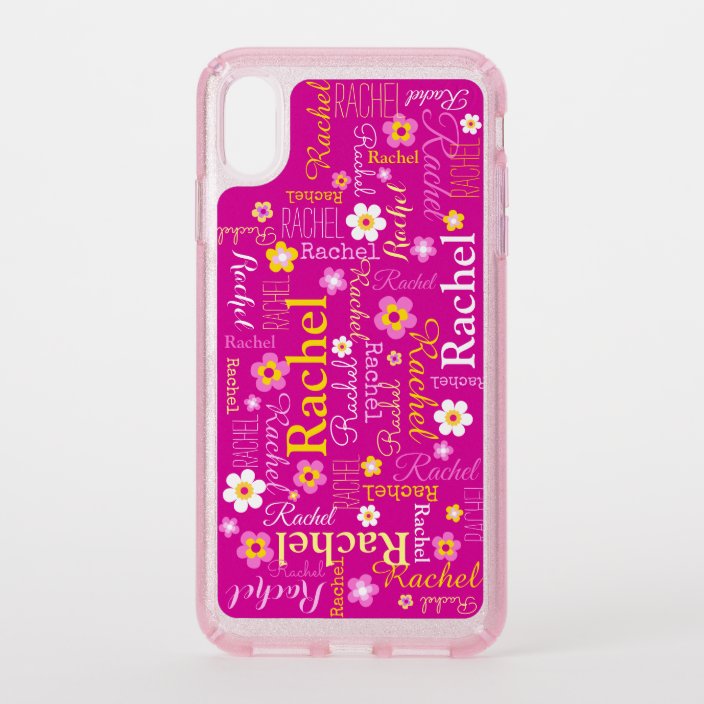 Rachel personalized pink text name case | Zazzle.com