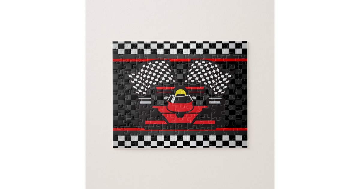 Racing Car Design Jigsaw Puzzle | Zazzle