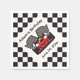 Racing Car Design Paper Napkins | Zazzle