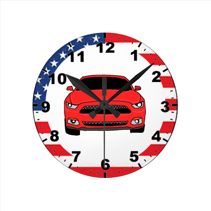 Racing car design wall clocks | Zazzle.com