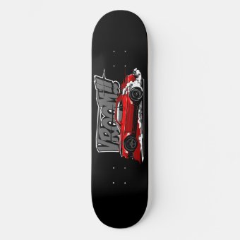 RACING CAR FULL SPEED VROOM! Skateboard Deck | Zazzle