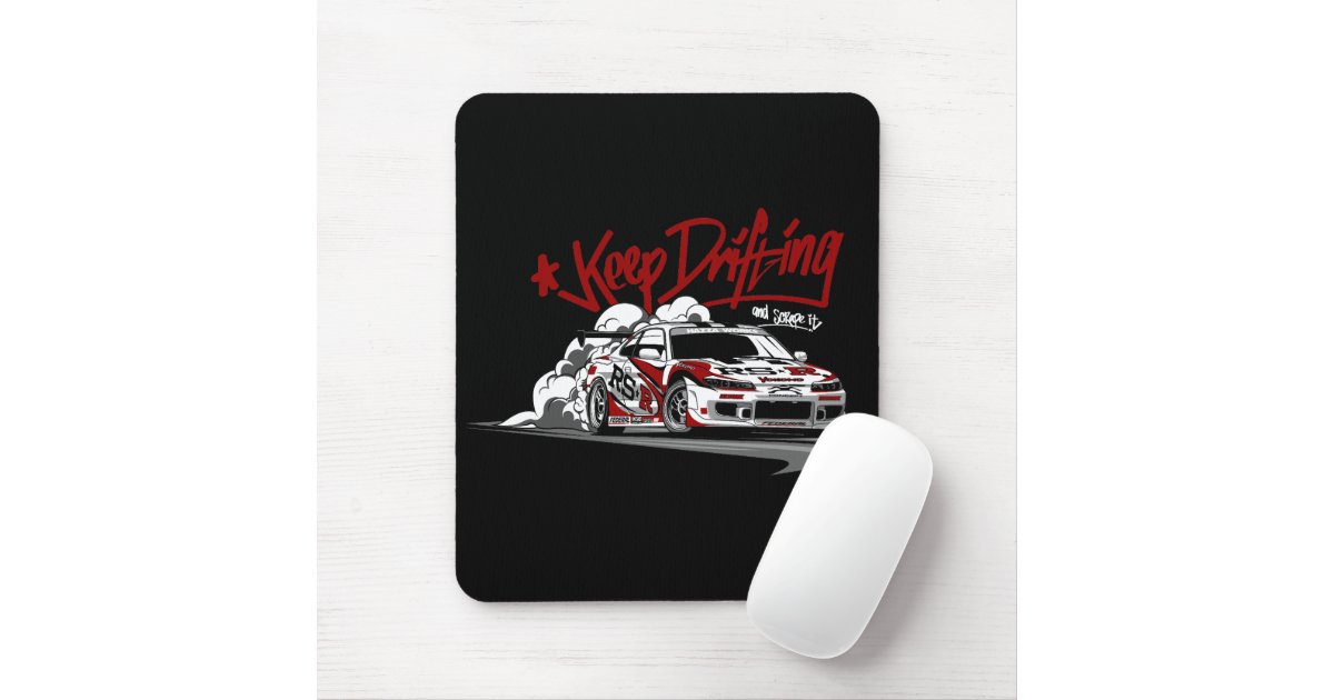 RACING CAR KEEP DRIFTING AND SCRAPE IT! MOUSE PAD | Zazzle