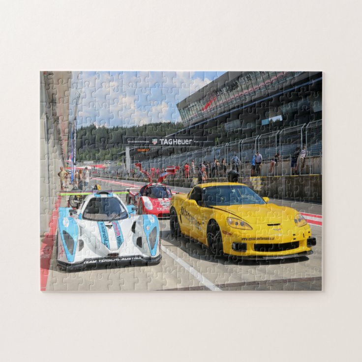 racing cars with amazing colors jigsaw puzzle | Zazzle