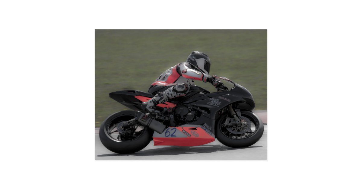 Racing motorcycle post cards | Zazzle.com
