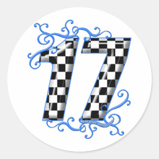 Number 17 Stickers | Zazzle
