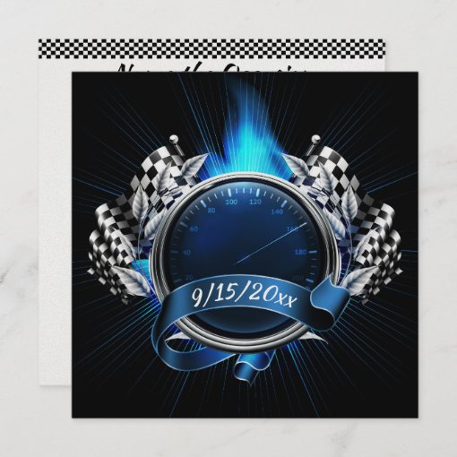 Racing Race Car Event Invitation | Zazzle
