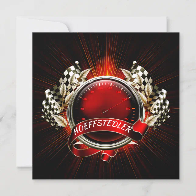 Racing Race Car Event Invitation | Zazzle