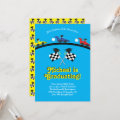 Racing Race Car Graduation Party Invitation | Zazzle