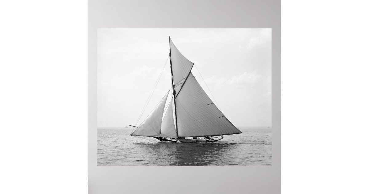 Racing Sloop Oweene, 1891 Poster | Zazzle