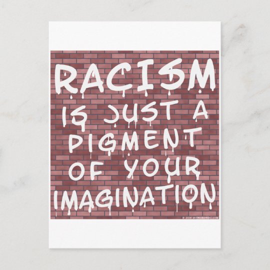 Racism - Graffiti Postcard | Zazzle.com