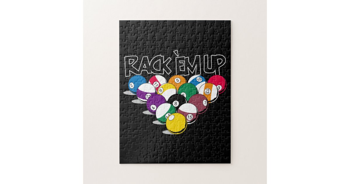 Rack Em Up Pool Jigsaw Puzzle | Zazzle