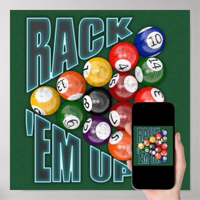 Rack Em Up Poster | Zazzle