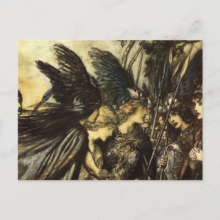 Rackham's Valkyrie Postcard | Zazzle