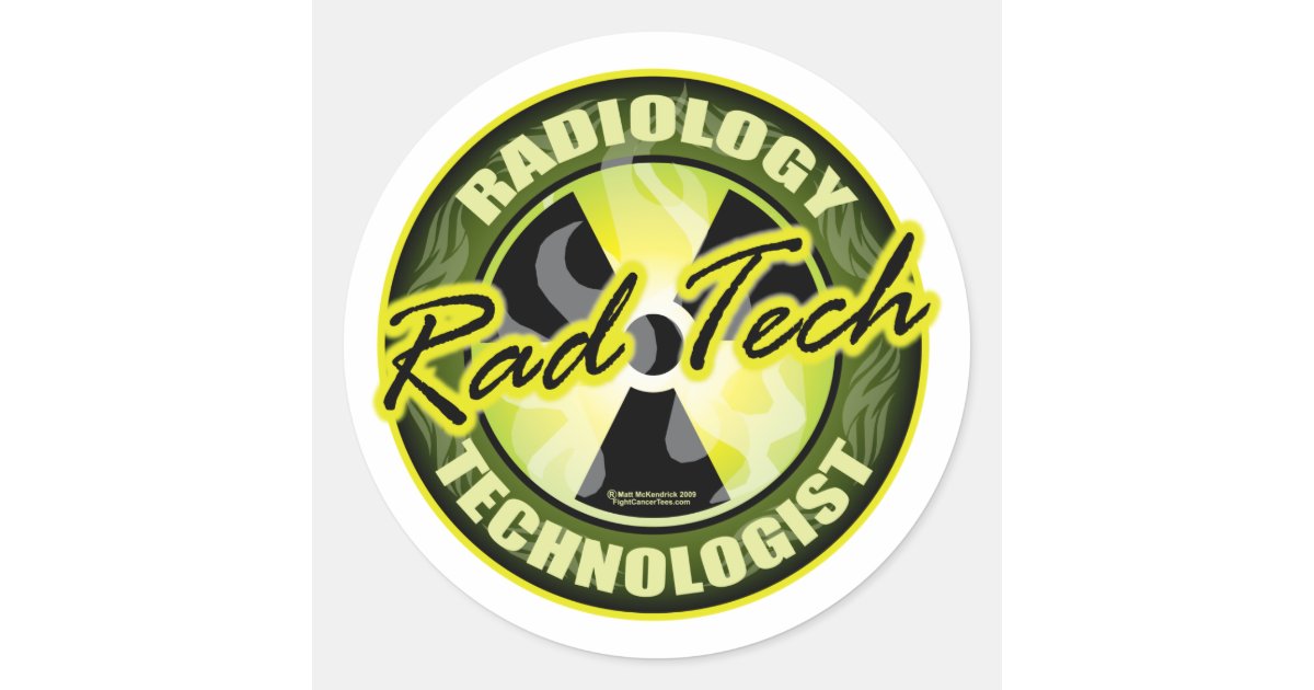 Rad Tech Classic Round Sticker | Zazzle
