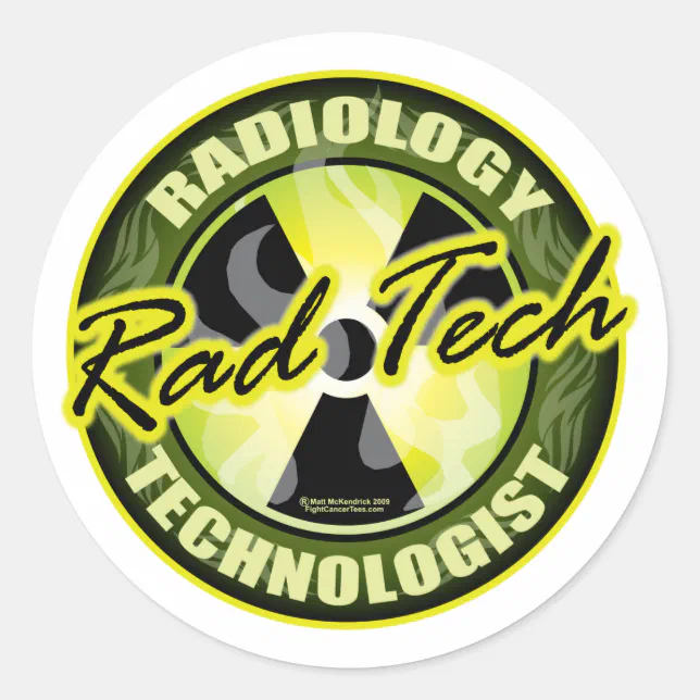 Rad Tech Classic Round Sticker | Zazzle