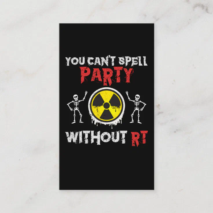 Rad Tech Humor Funny Xray Radiologist Business Card | Zazzle