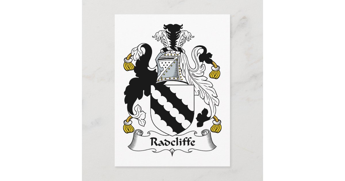 Radcliffe Family Crest Postcard | Zazzle