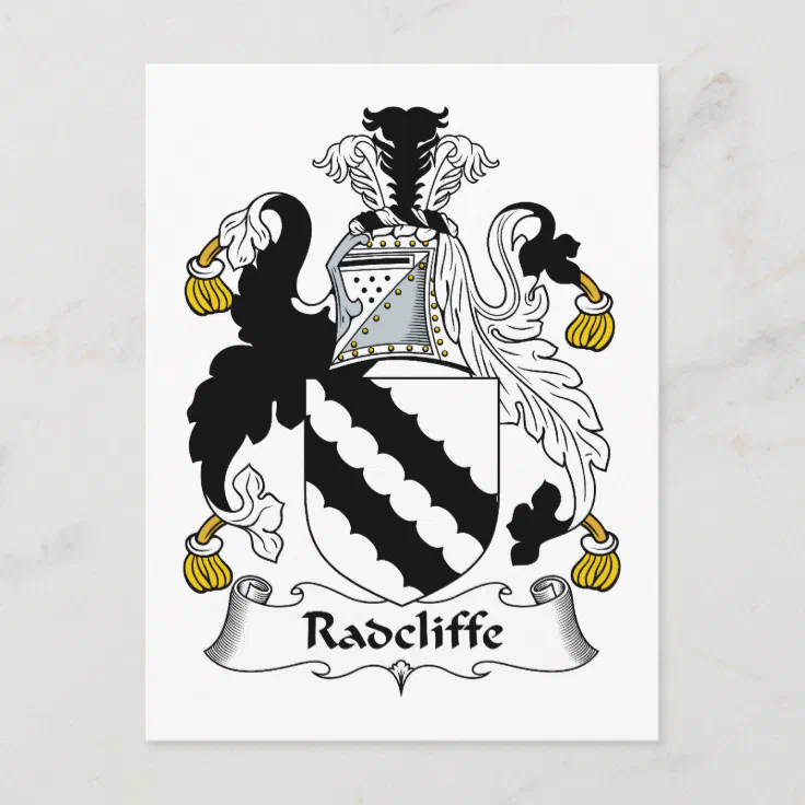 Radcliffe Family Crest Postcard | Zazzle