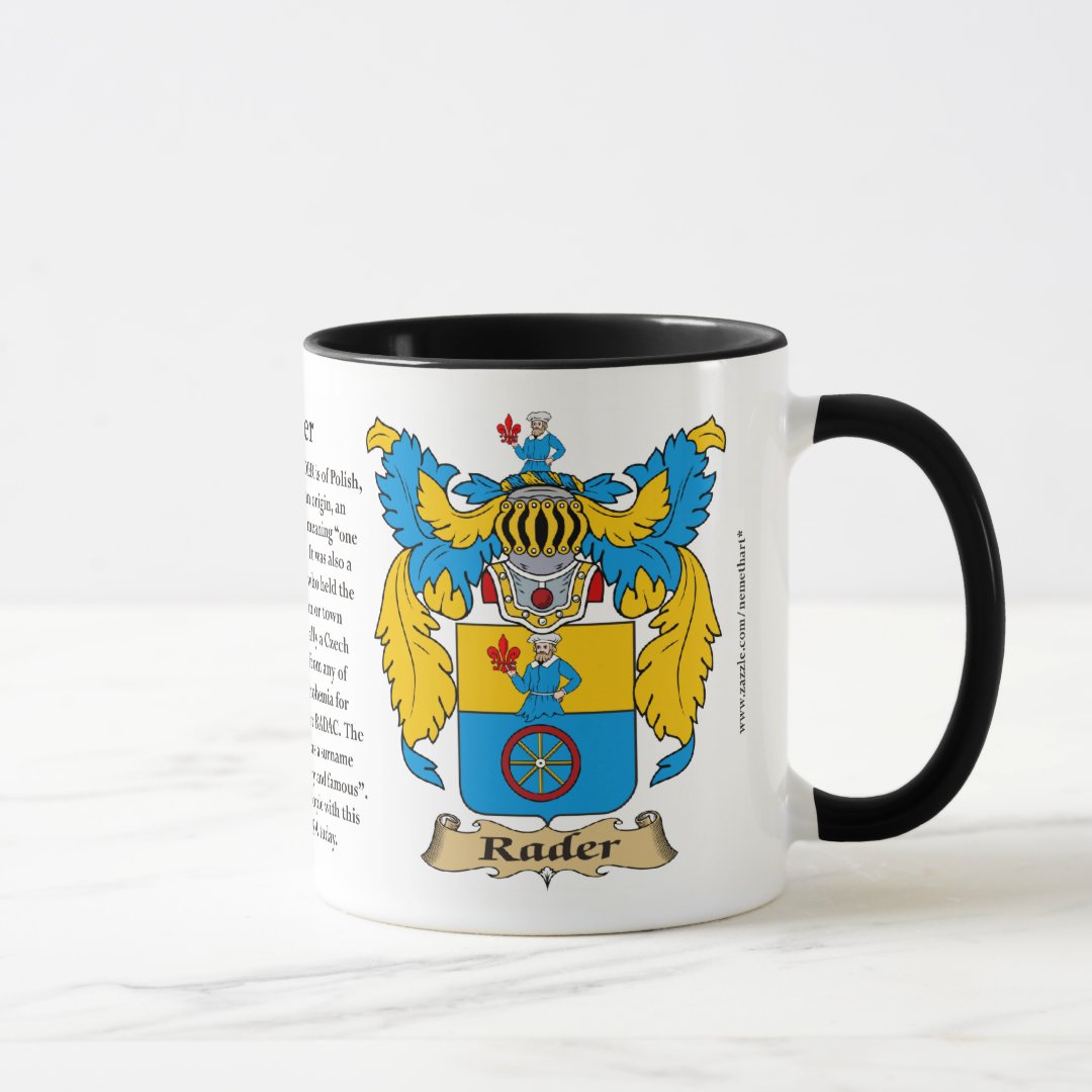 Rader Family Coat of Arms Mug | Zazzle