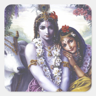 Radha Krishna Stickers | Zazzle