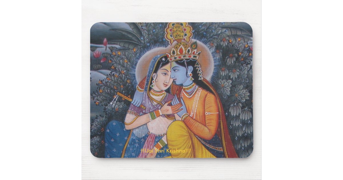 Radha Krishna Mousepad | Zazzle
