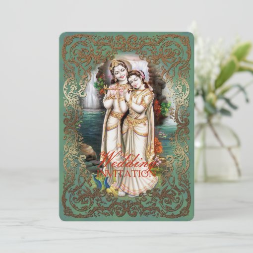 Radha Krishna Wedding Collection - Invitation Card | Zazzle
