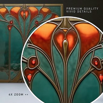 Radiant Amber Bloom Ceramic Tile | Zazzle